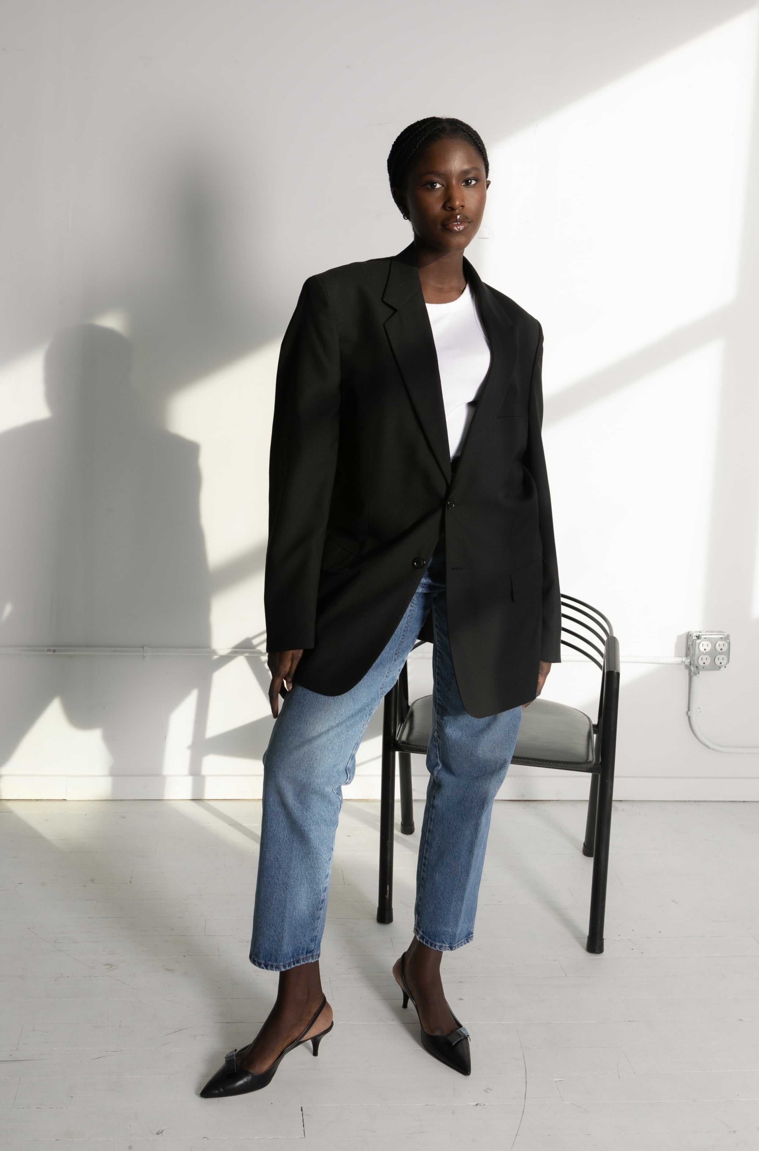 Vintage Essentials Black Blazer